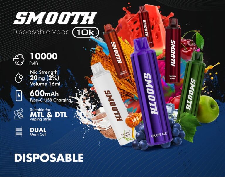 Smooth 10000 Puffs Disposable Vape - Versatile & Flavorful